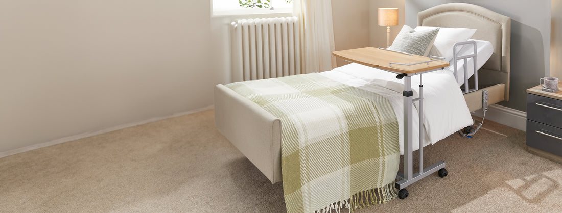 Adjustable Over-Bed Tables | Next Day Delivery Available – Opera Beds